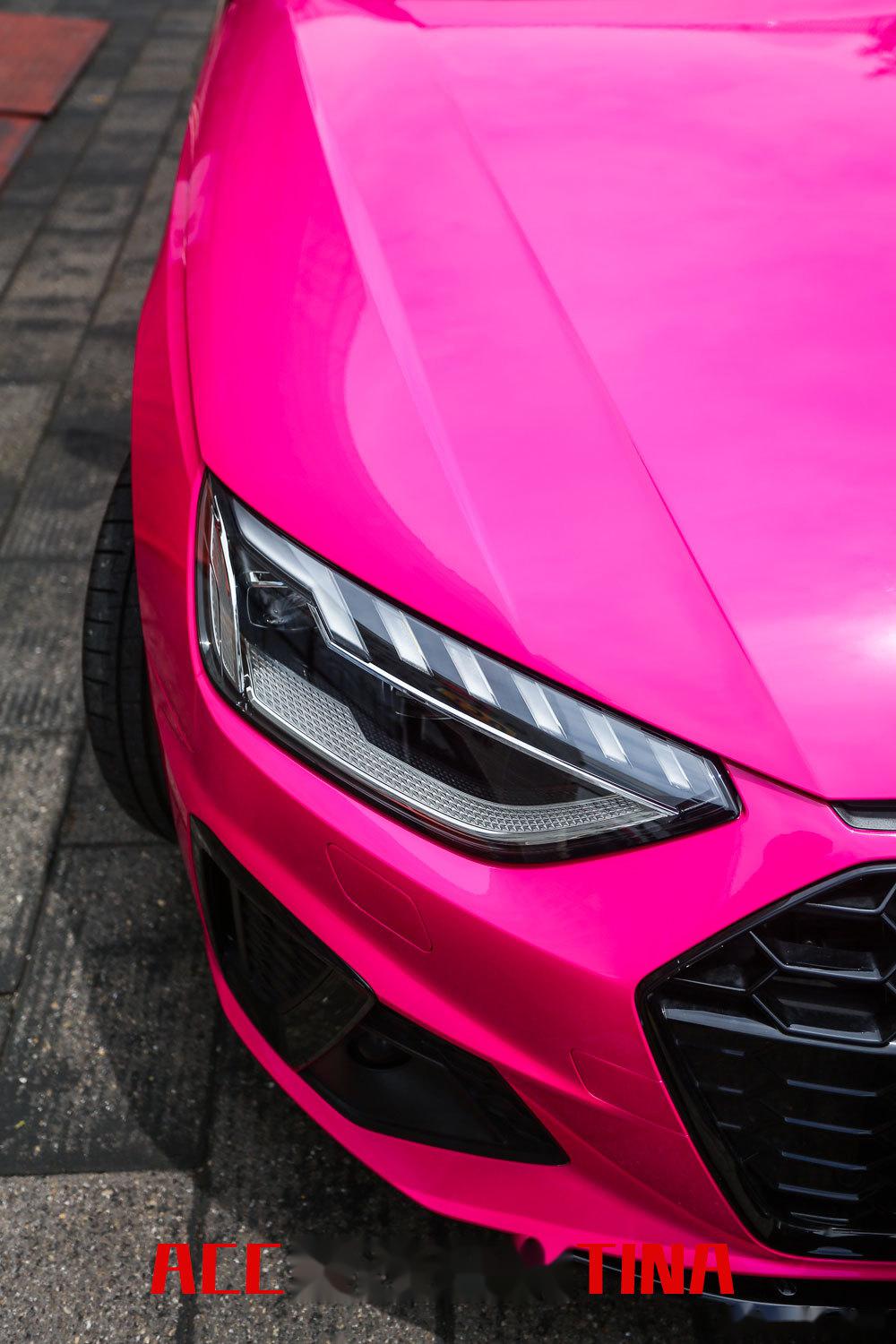 奥迪A4（B9PA） #亮艳粉改色 有点猛男粉那劲er了 北京·酷车小镇_奥迪A4社区_易车社区