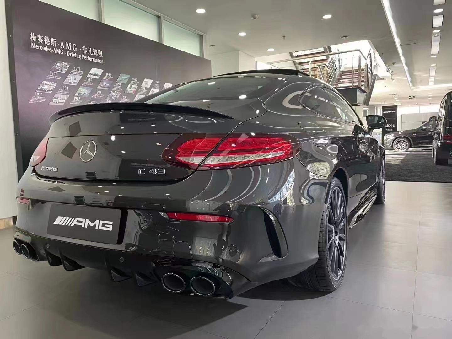 amg AMG C43 Coupe 石墨灰外观 黑色内饰 搭配红色手工缝线 双门_奔驰C级 AMG社区_易车社区