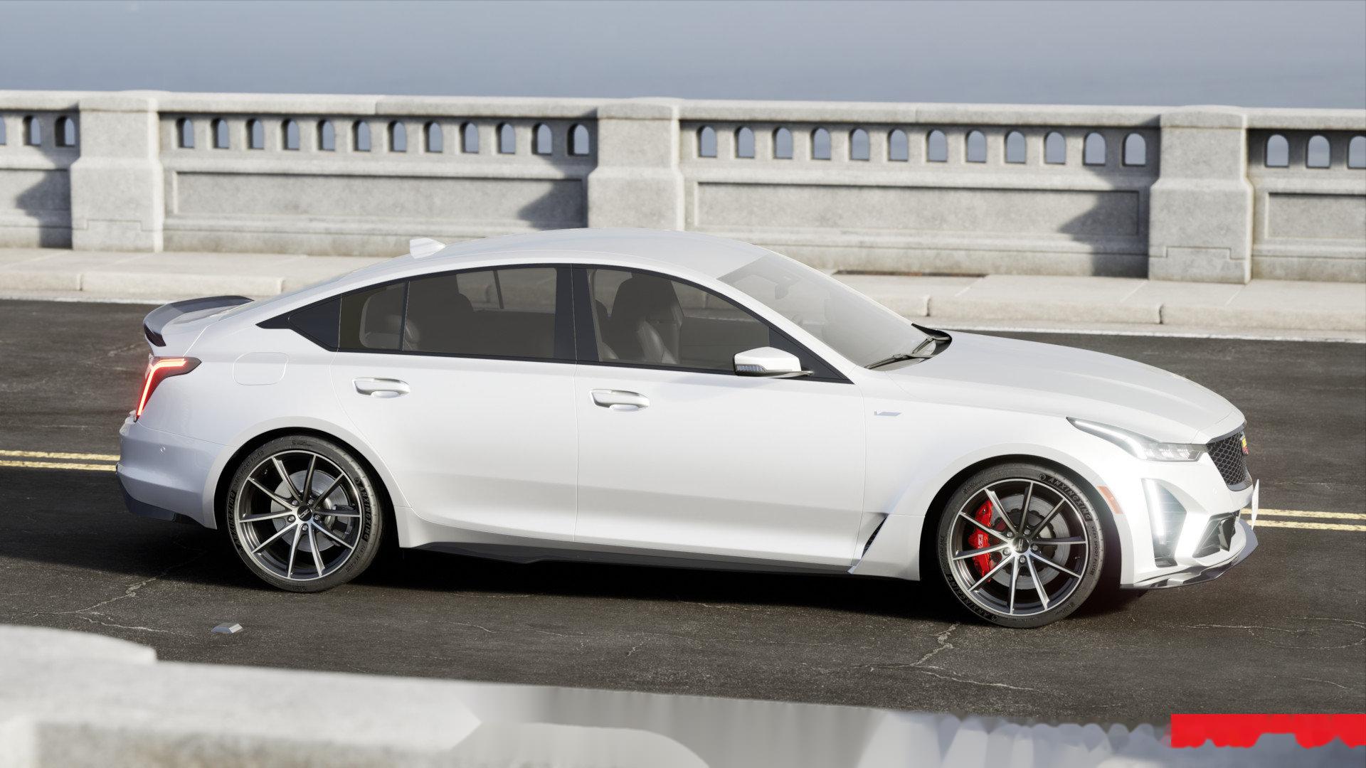 #轮毂改装##ZCFORGED##凯迪拉克CT5#很简洁的一个款式，PT125 _凯迪拉克CT5社区_易车社区