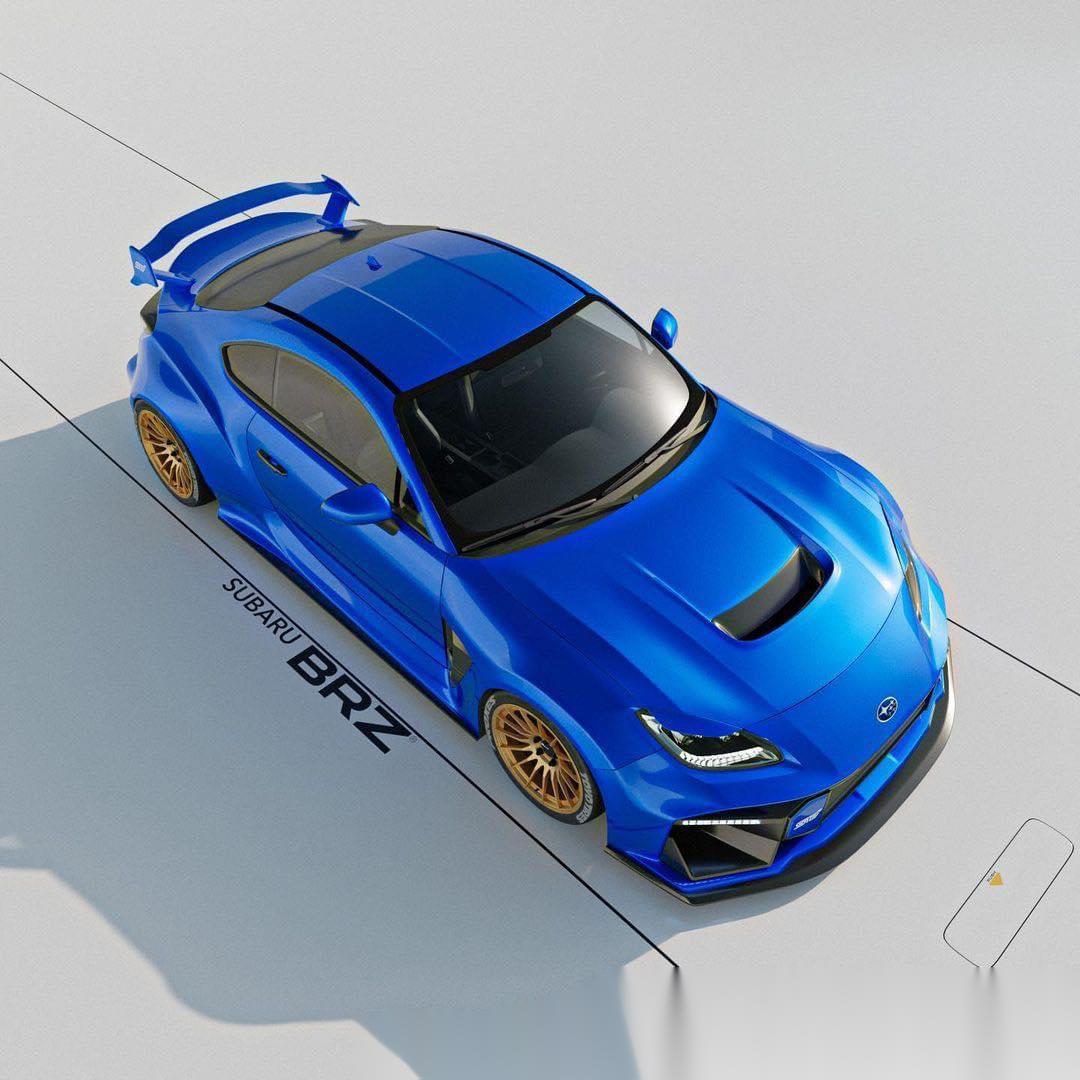 宽体斯巴鲁BRZ杂牌车渲染图 Cr: Speedvibes_斯巴鲁BRZ社区_易车社区