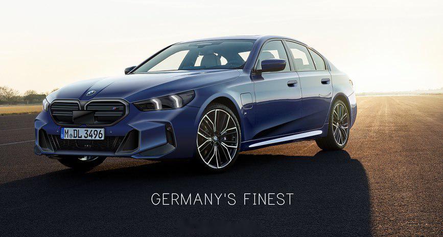 BMW G60 5系效果图，预计今年5月左右全球亮相，有消息称国产G68 5系将_宝马5系社区_易车社区