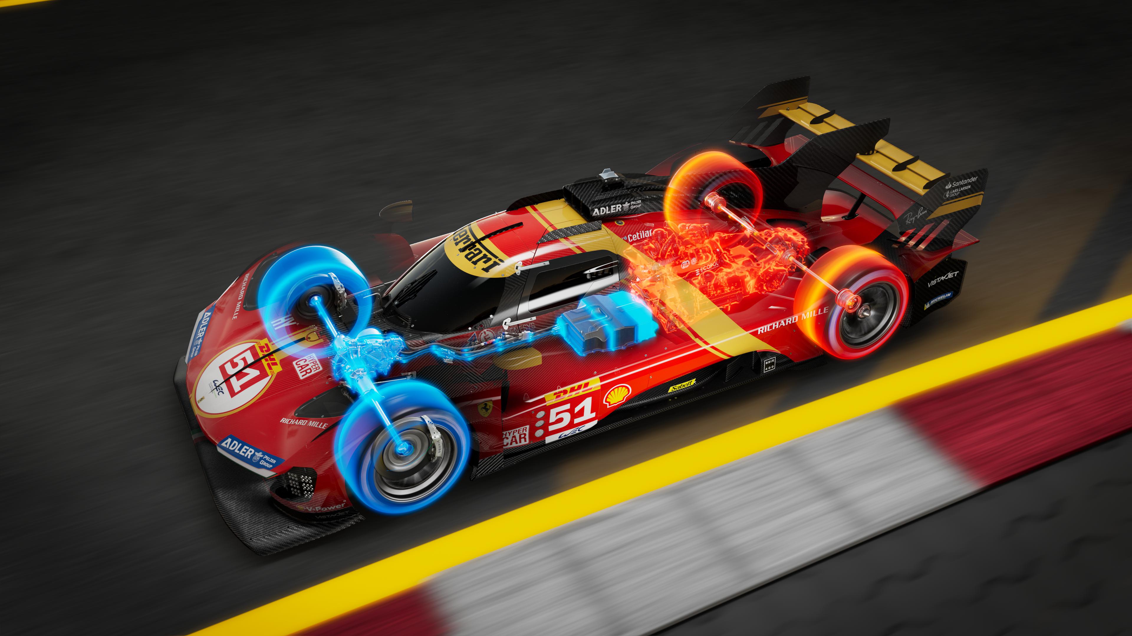 法拉利499P赛车的混动技术非常强大啊，ERS和四轮驱动很好使。 现在真是非常期_undefined_易车社区