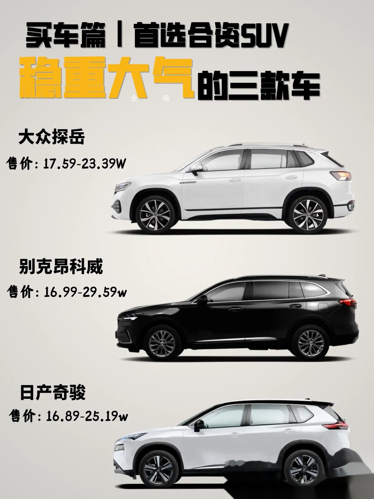 买车篇｜20W合资SUV怎么选？ 20万预算合资SUV该怎么选？今天为大家推荐三_昂科威社区_易车社区
