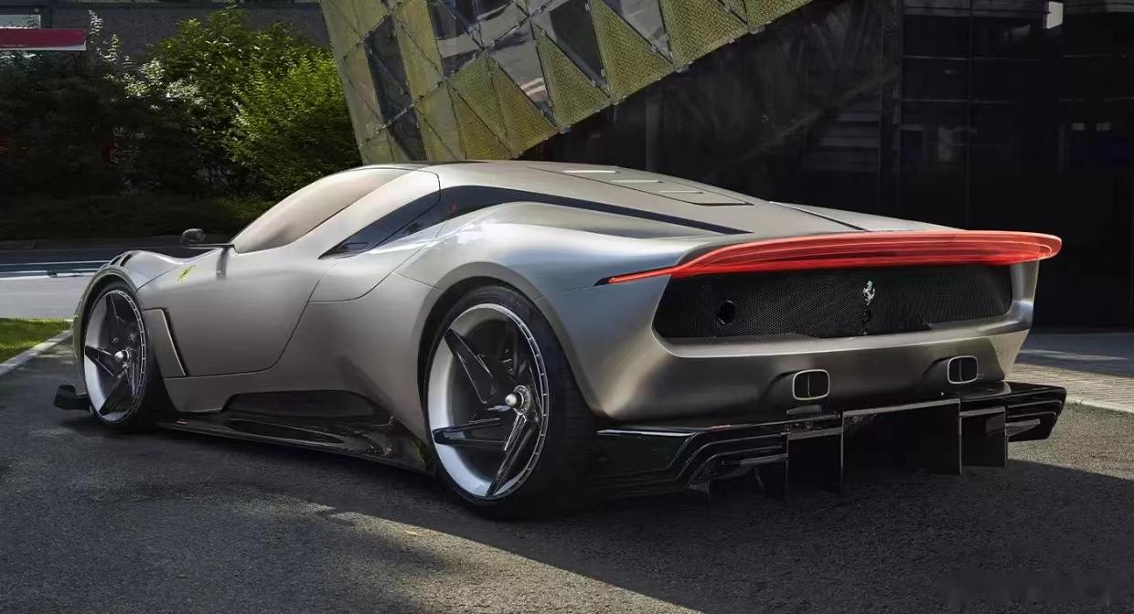 法拉利定制车型KC23发布。 作为一款One-off以赛道为主的超跑，KC23专_汽车杂谈社区_易车社区