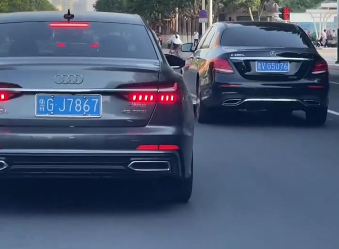 路上同时看到奥迪A6L和奔驰E300，感觉奥迪A6L这气场吊打奔驰E300啊？你_奔驰E级社区_易车社区