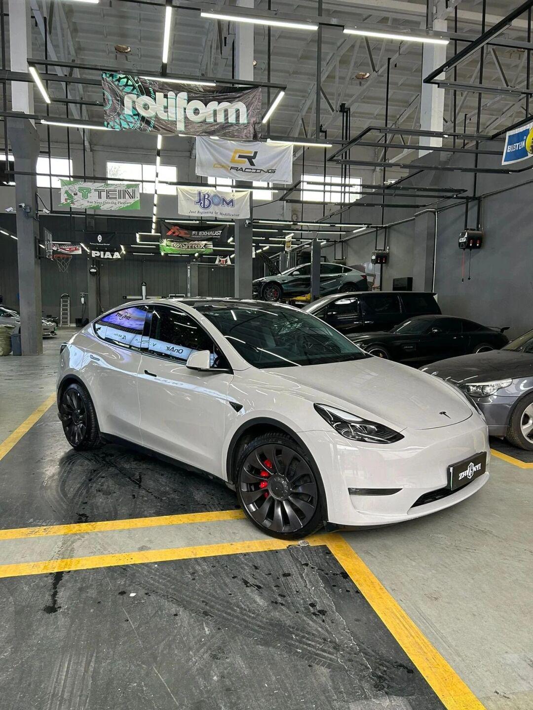 特斯拉Y升级Yp21寸轮毂效果_Model Y社区_易车社区