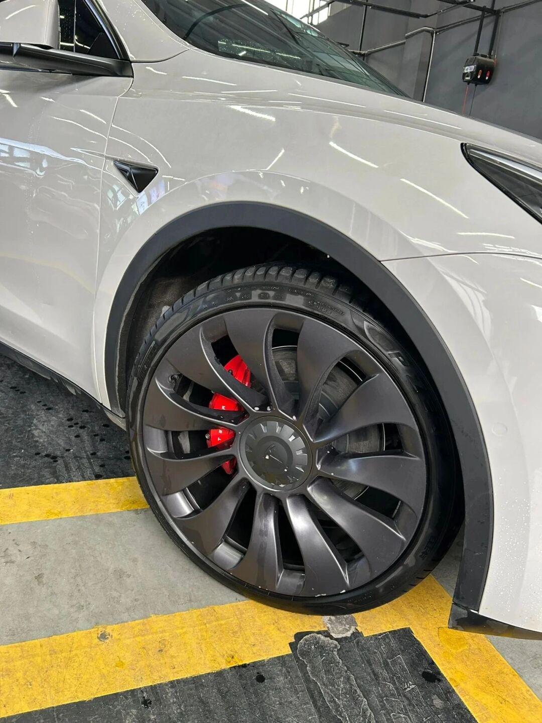 特斯拉Y升级Yp21寸轮毂效果_Model Y社区_易车社区