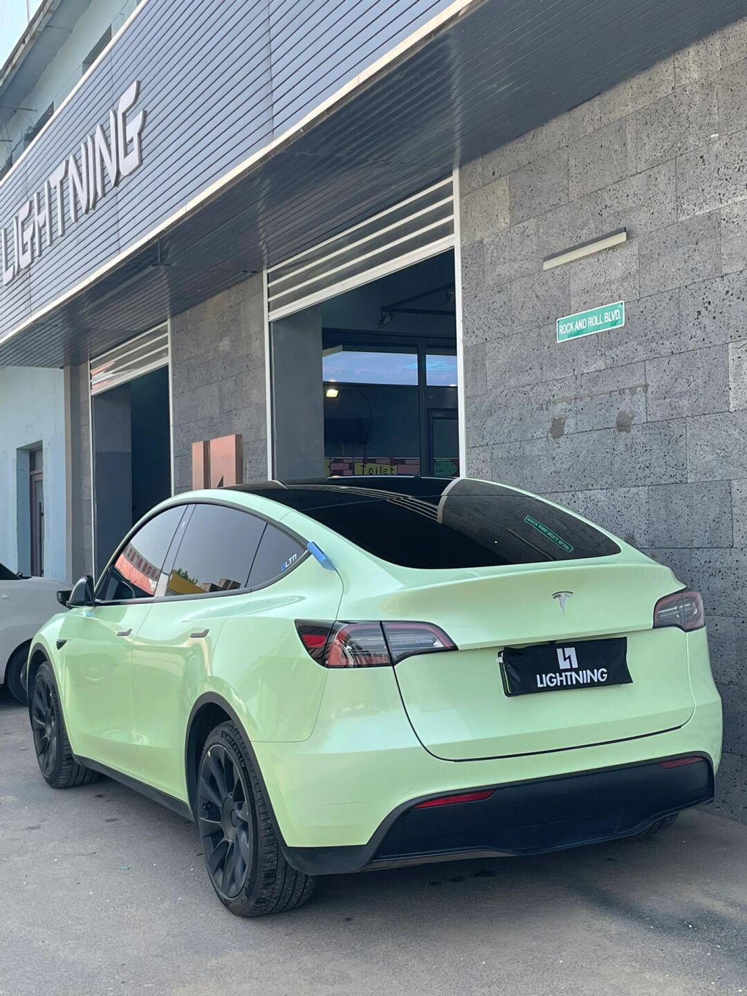 Tesla modely - 牛油果绿_Model Y社区_易车社区