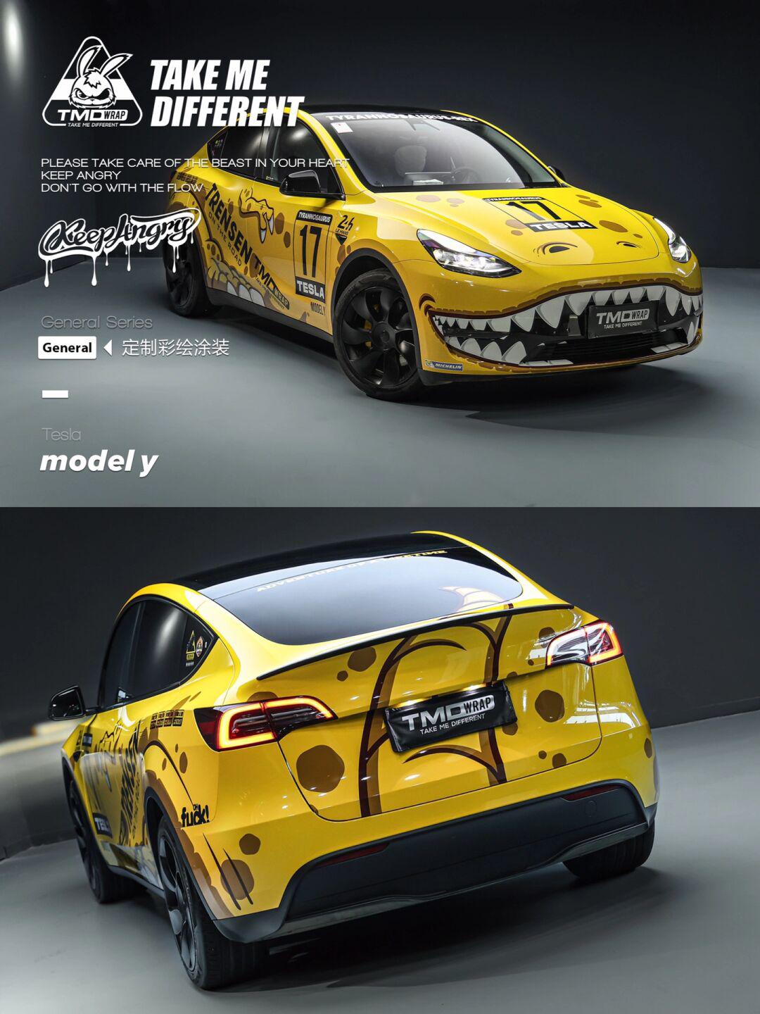特斯拉modelY改色 | 大暴龙🦖_Model Y社区_易车社区