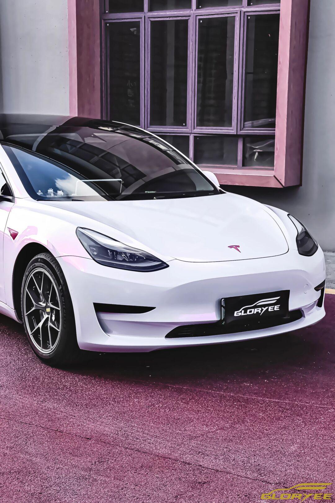 特斯拉配花悦粉真是神仙搭配！！_Model 3社区_易车社区