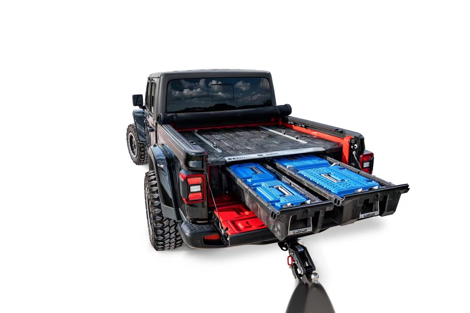 现货发售🌟猛禽F150/霸王龙🦖高品质储物装备DECKED后备箱多功能抽屉，_福特F-150社区_易车社区