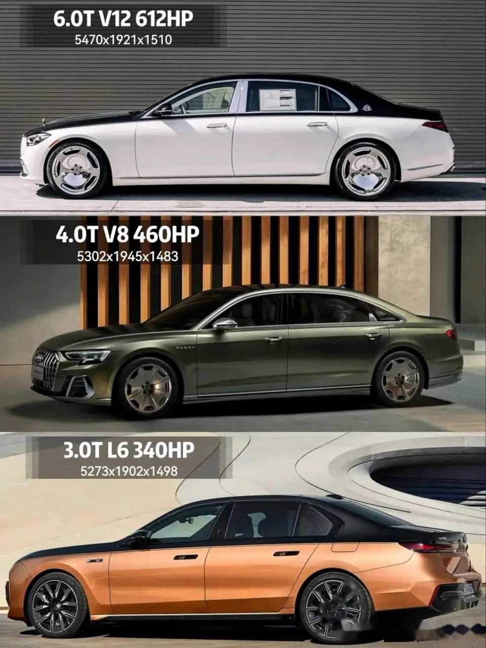 BBA顶级轿车，你最喜欢哪款？正面外观迈巴赫S680更胜一筹，奥迪A8霍希版次之_迈巴赫S级社区_易车社区