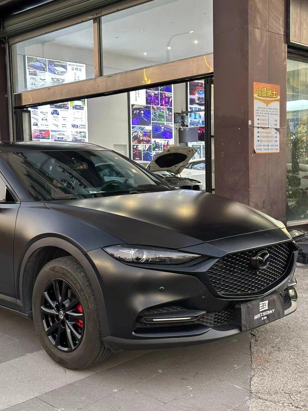 马自达CX-4 陶瓷黑 黑光包 轮毂烤漆 卡钳喷漆 杜邦玻璃膜全车搞定_马自达CX-4社区_易车社区