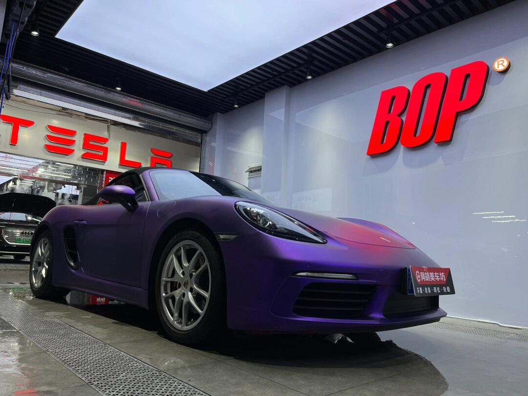 保时捷718—————AX超哑电镀紫_保时捷718社区_易车社区