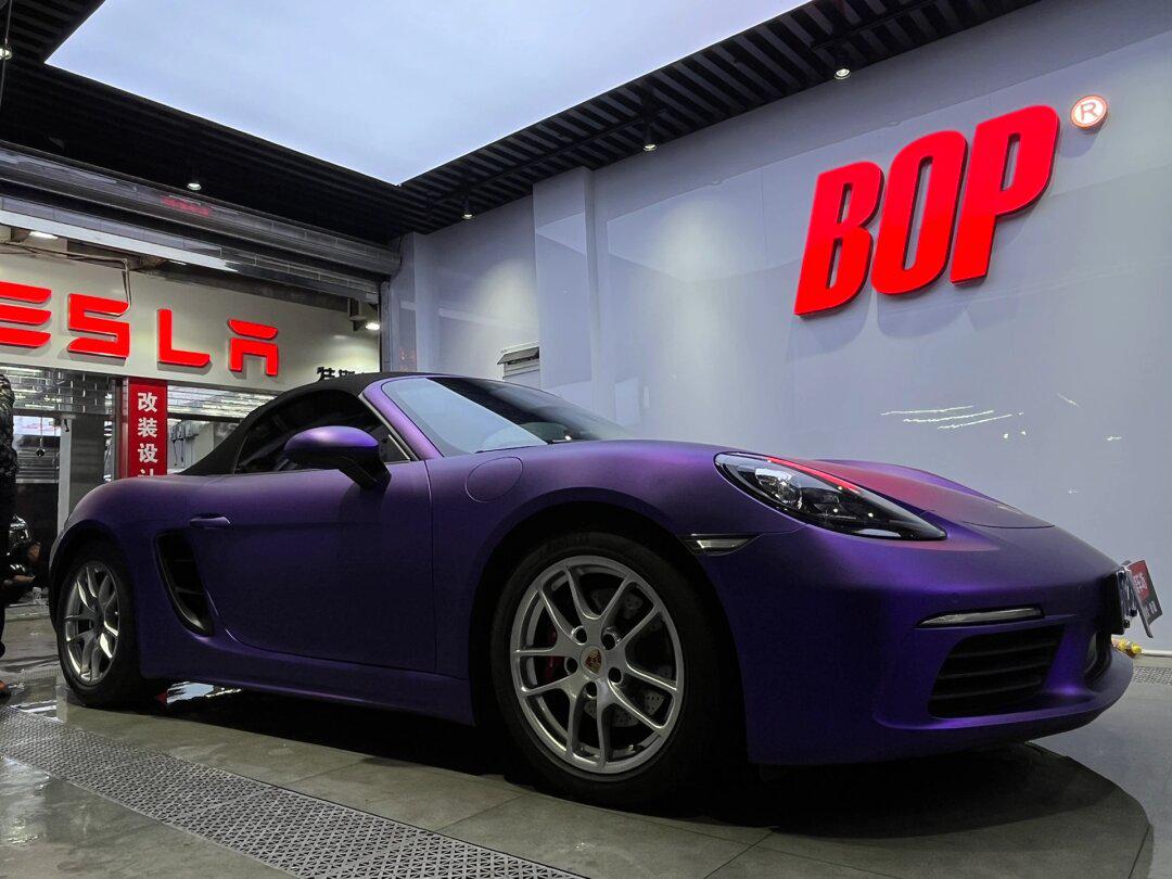 保时捷718—————AX超哑电镀紫_保时捷718社区_易车社区