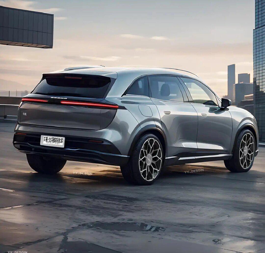 极氪007 SUV效果图，对标特斯拉Y和小鹏G6_Model Y社区_易车社区