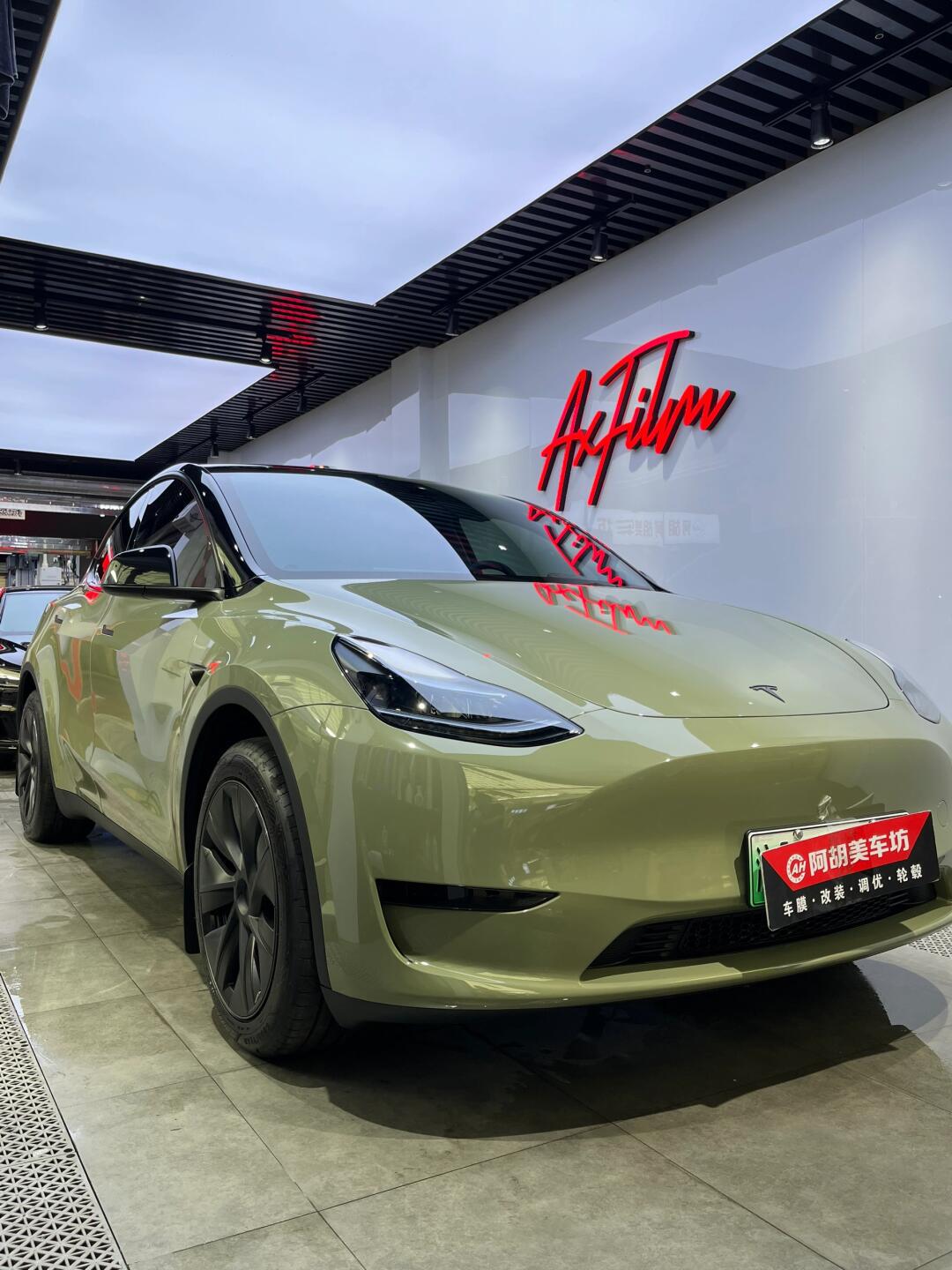 特斯拉model Y——AX卡其绿_Model Y社区_易车社区