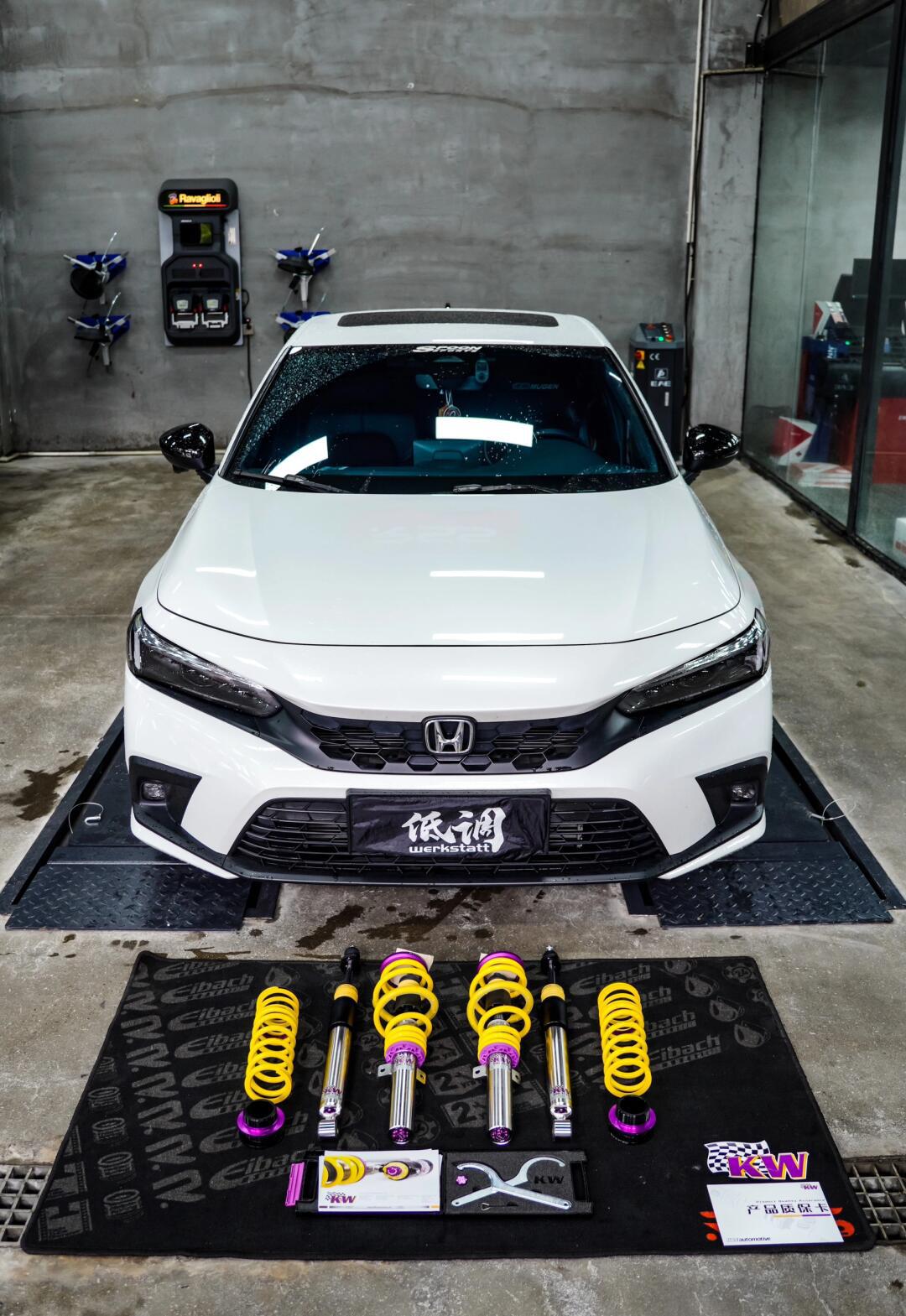 本田思域手动FL1升级KWv3绞牙避震_思域社区_易车社区