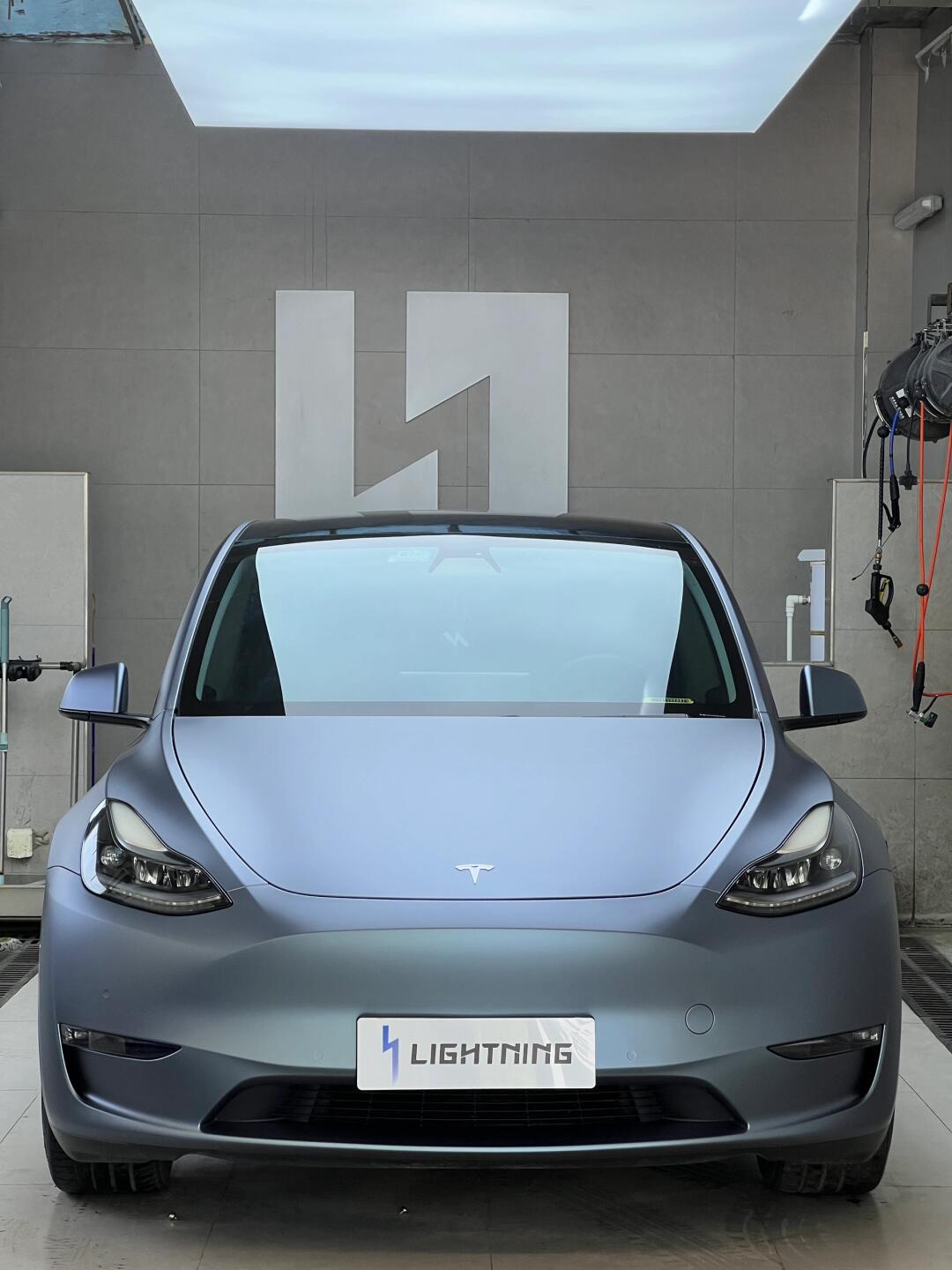 Model Y｜沉稳又透着清新 就是超亚灰蓝 🌊_Model Y社区_易车社区