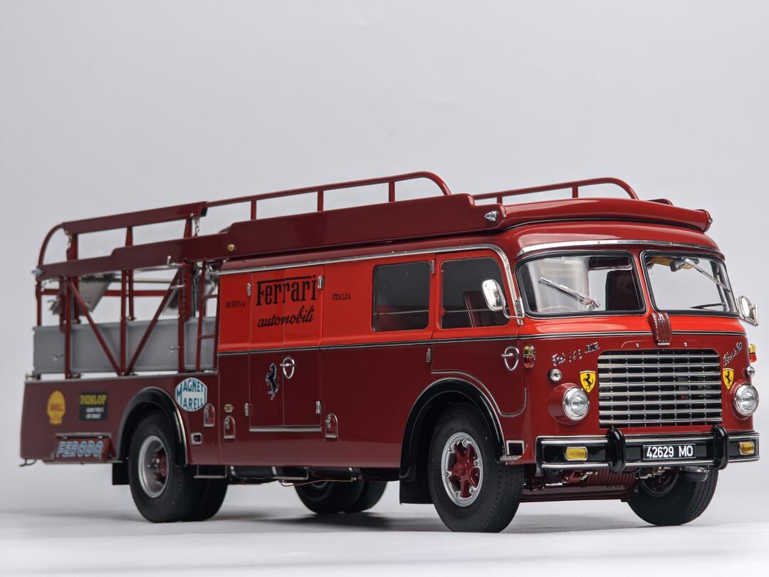 顶级合金品牌CMC 1/18法拉利拖车实拍来啦，全手工制作，细节非常棒！_有钱人的社区_易车社区