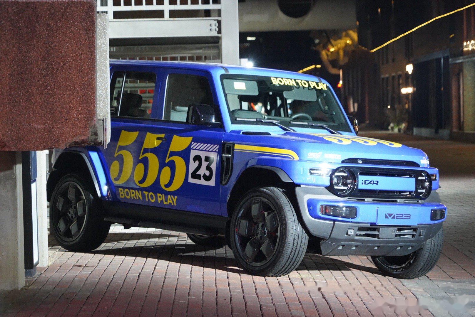 iCAR V23这算是致敬同行了555拉里+斯巴鲁涂装～ 经典的斯巴鲁555涂装_iCAR超级V23社区_易车社区