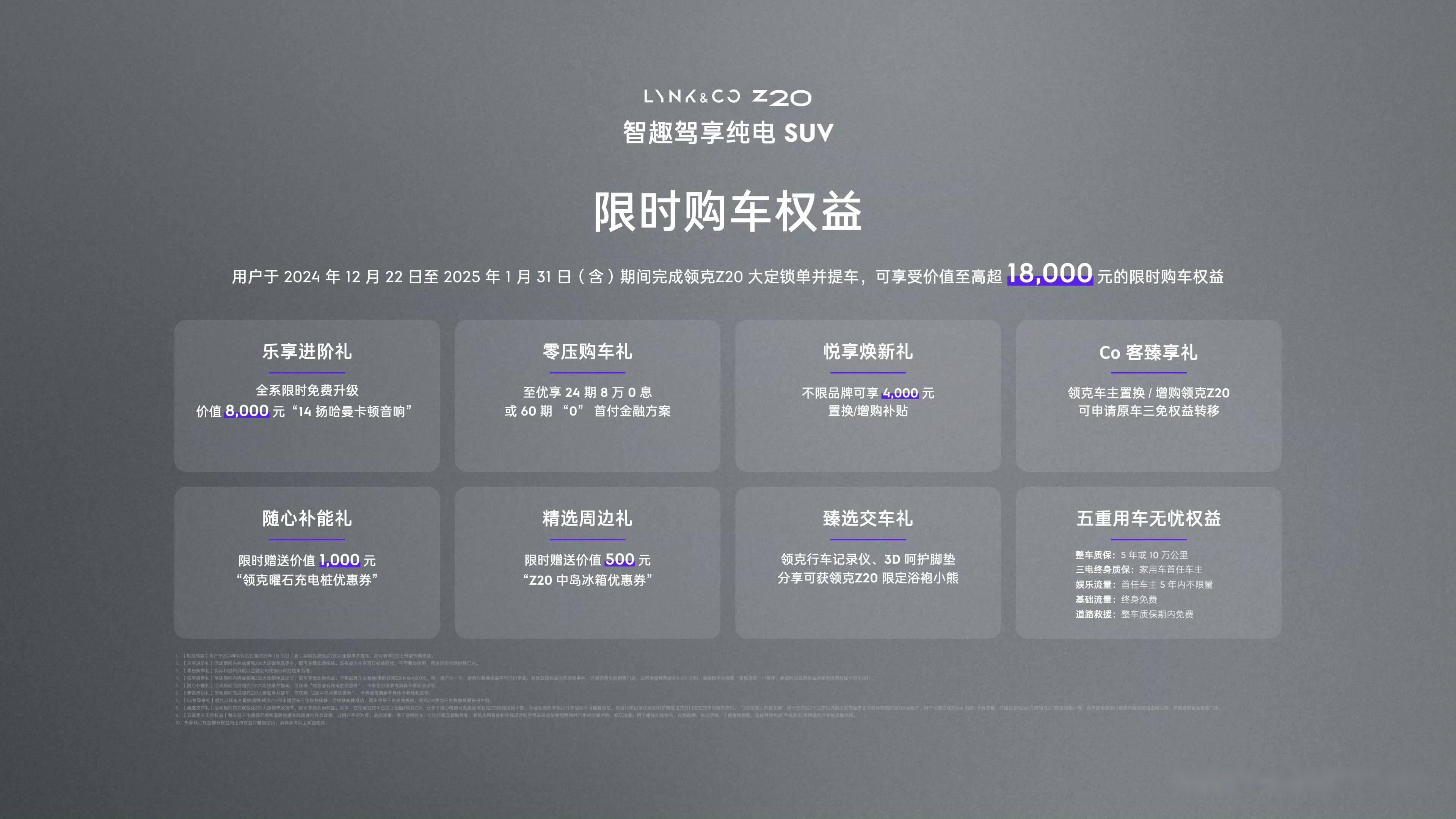 这次领克 Z20 价格和权益给人一种「首战即决战」的感觉，Z10 那一战实在太痛_领克Z20社区_易车社区