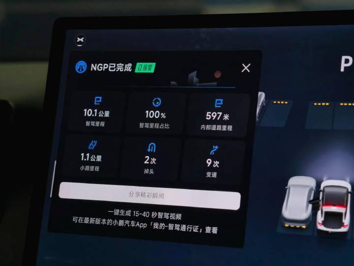 周末一天给了P7+ XOS 5.5.0，不仅是车位到车位0接管，我们在上午市区路_小鹏P7+社区_易车社区