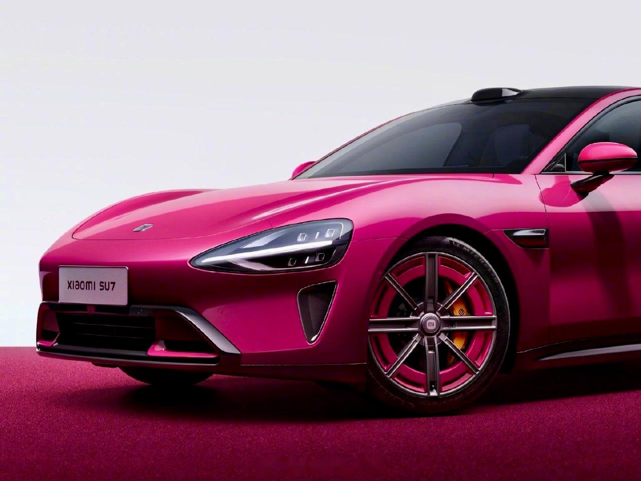 新年新气象，璀璨夺目的红小米SU7太好看了吧，红红火火。_小米SU7社区_易车社区