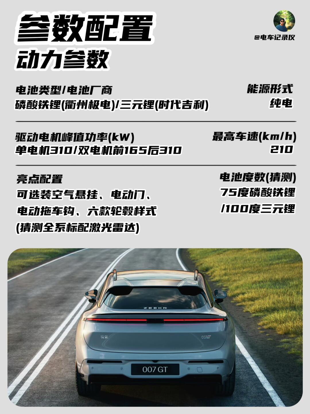 极氪007GT亮相工信部‼️最全配置解析来啦🤩_ZEEKR 007GT社区_易车社区