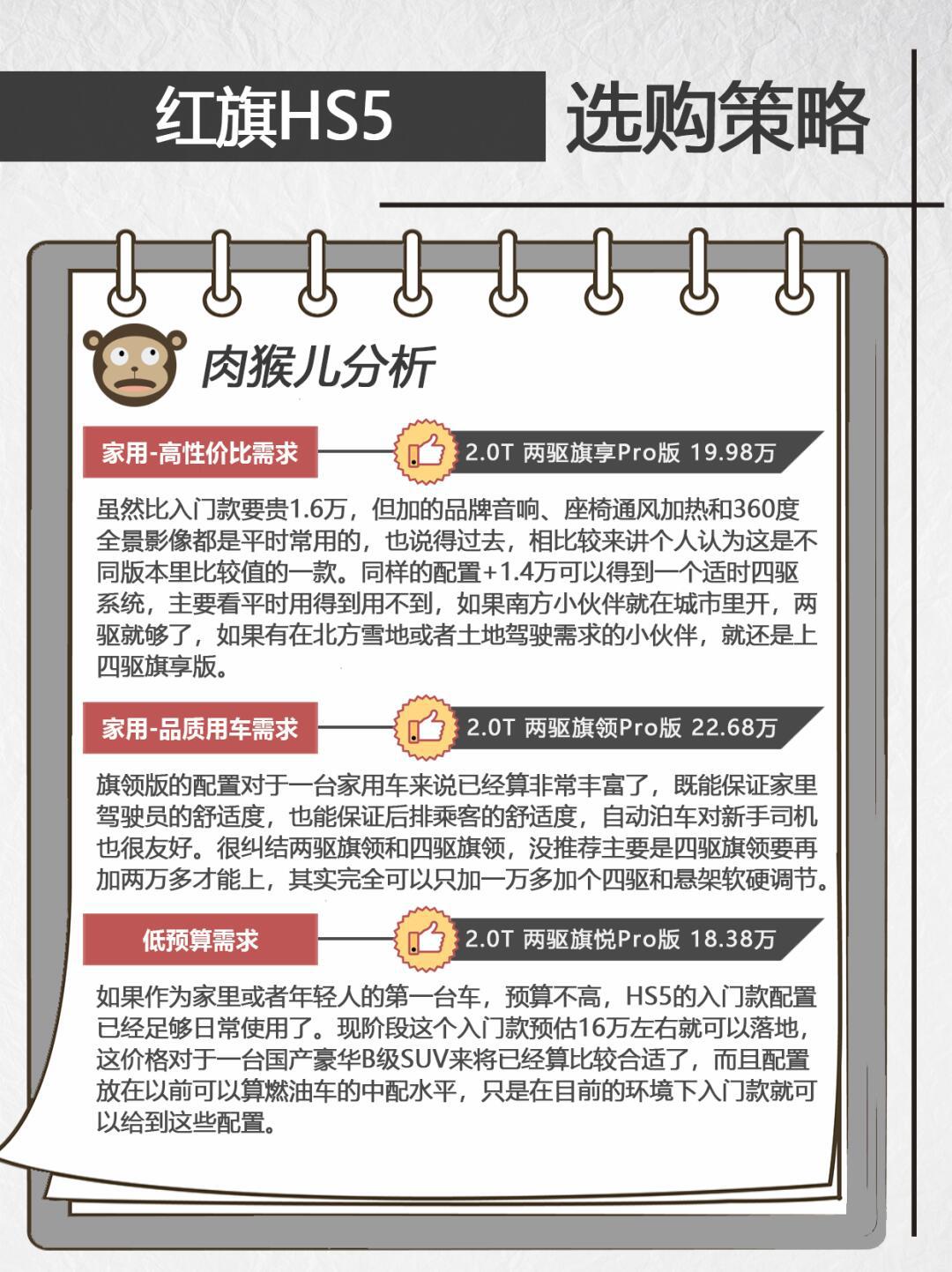 一分钟看红旗HS5不同版本区别，太难选了_红旗HS5社区_易车社区