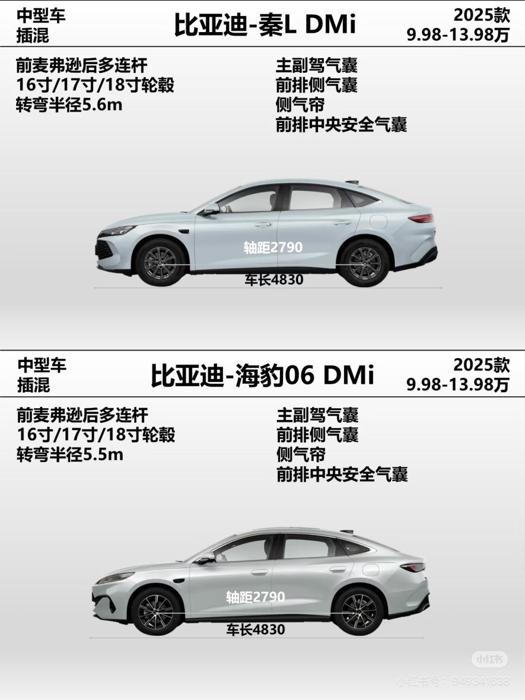 秦L vs 海豹06 DMi，保姆级对比+闭眼入攻略 秦L和海豹06的2025款_秦L社区_易车社区