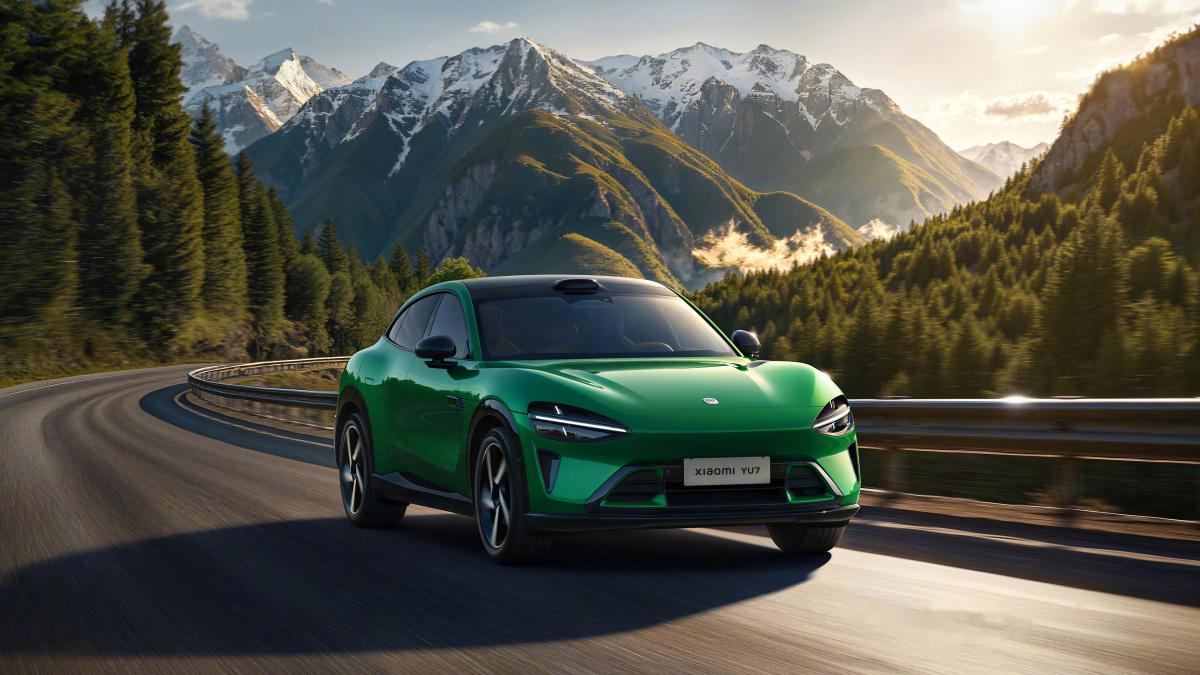 【小米 YU7 车型官方 4K 高清壁纸发布：展示宝石绿 / 钛金属/熔岩橙三色_小米YU7社区_易车社区