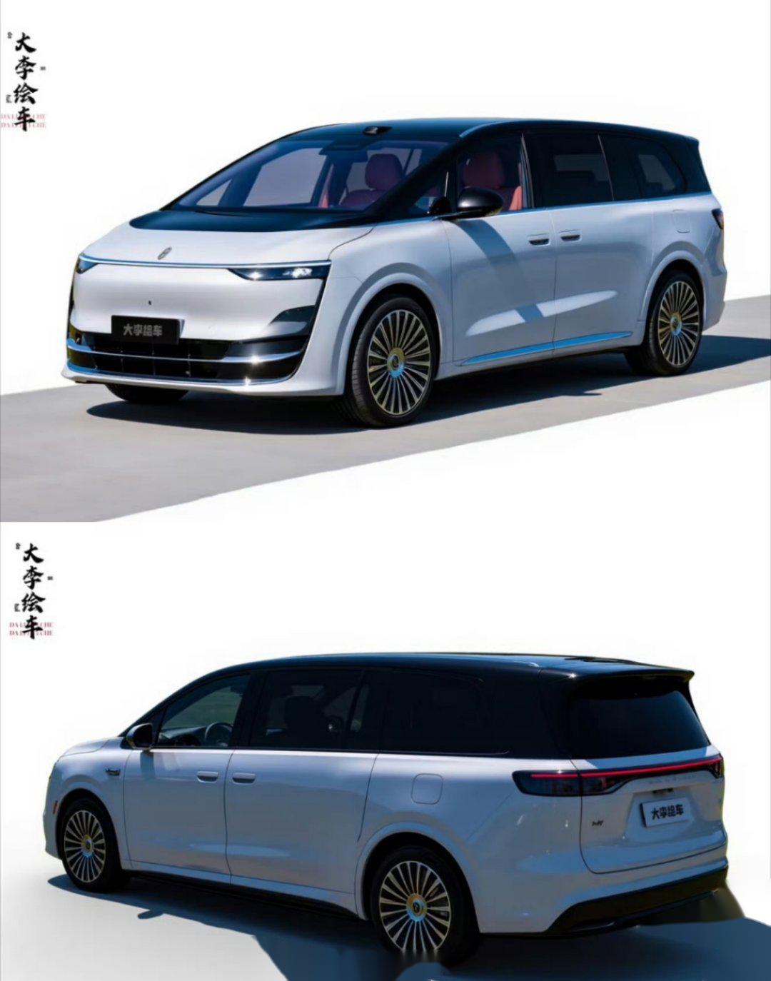 问界M8-MPV假想图，虽然知道问界目前没有MPV计划，但这套外观设计延展出来的_问界M8社区_易车社区